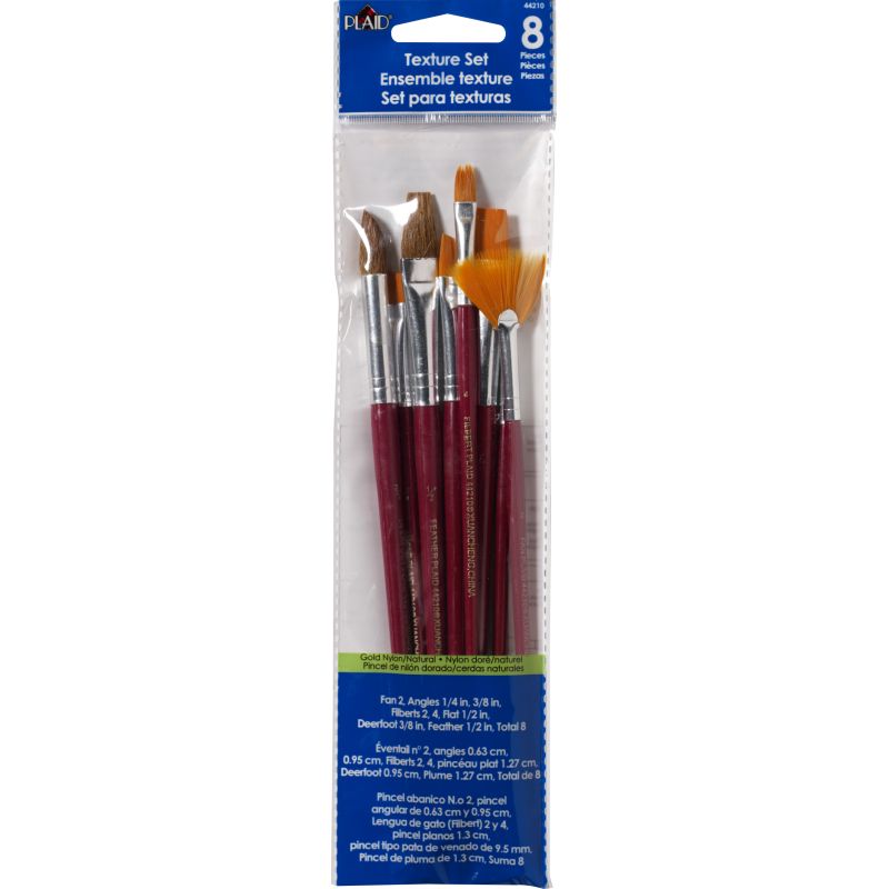 Texture Brush Set Folk art 8 piece – Daisymoon Designs